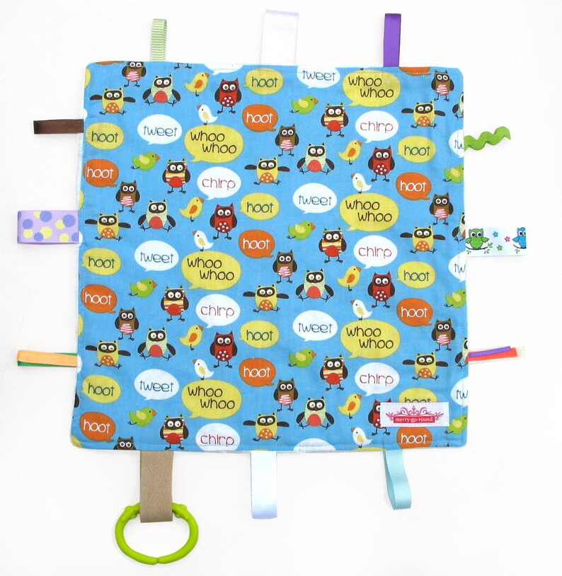 Taggy Snuggly Tags Toy Mini . CHOOSE ONE Owls Giraffes | Etsy