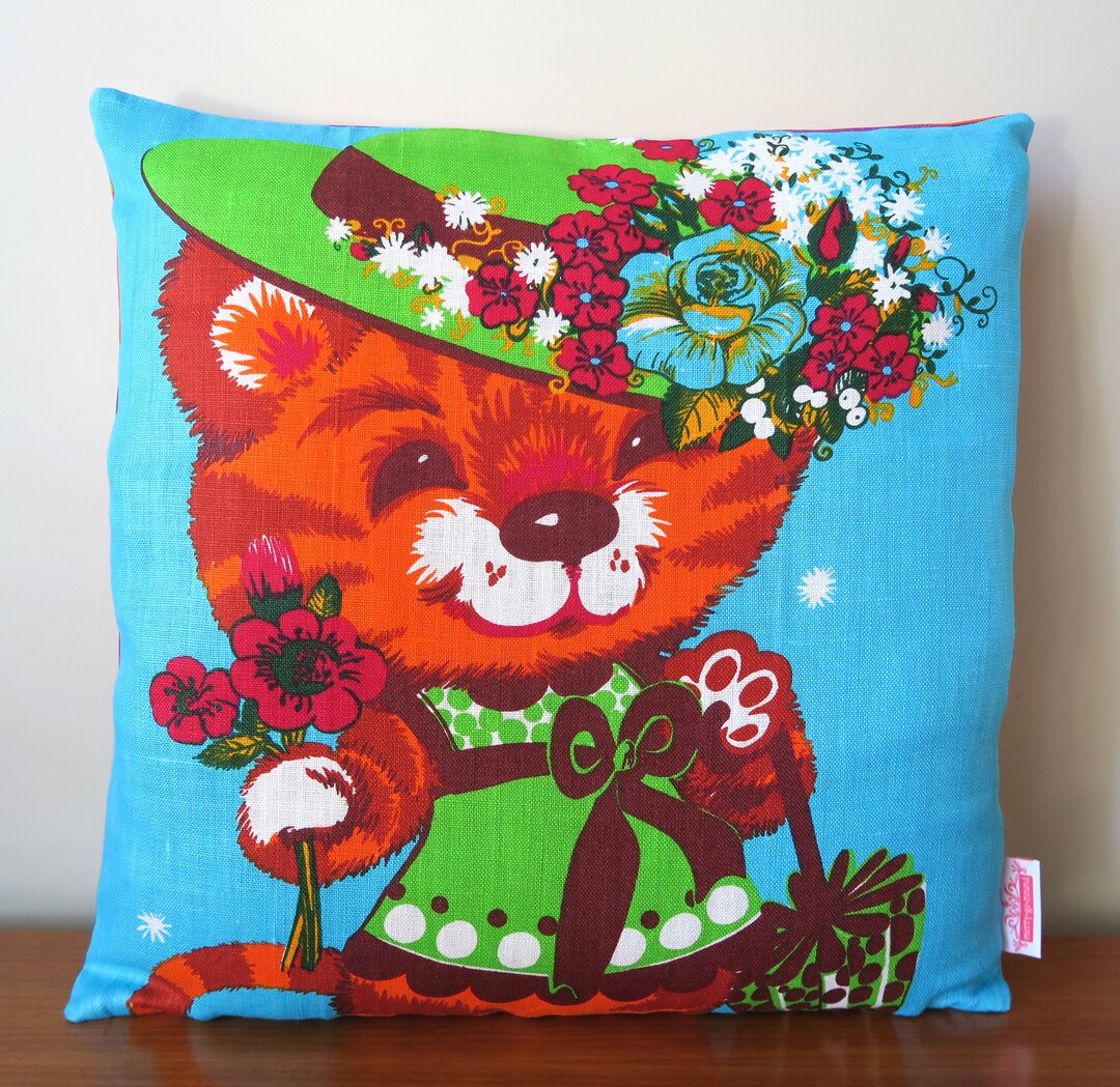 Cushion Cute Ginger Tabby Kitty Cat Made From a Linen - Etsy