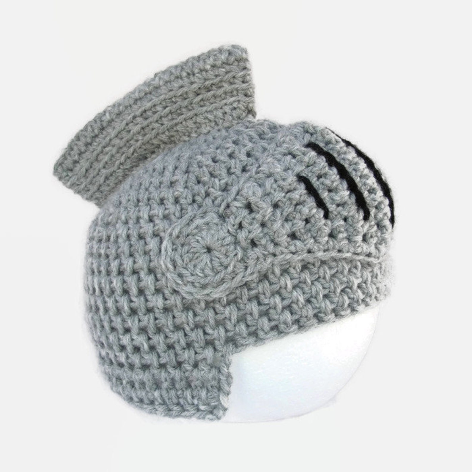 Baby Knight Hat, Toddlers Knight Helmet, Baby Crochet Hat, Toddler's ...