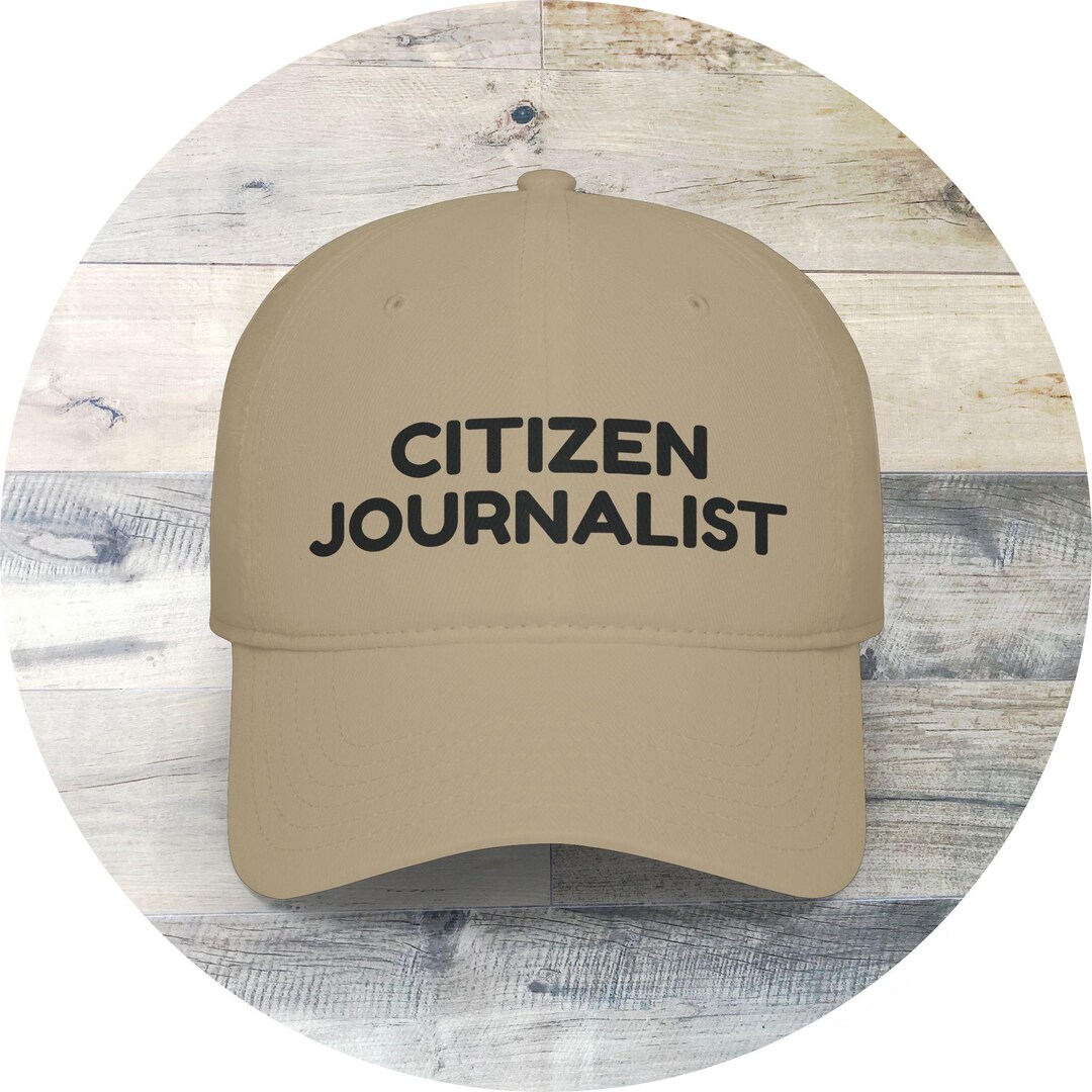 Low Profile Baseball Hat | Citizen Journalist Cap | Unisex Adjustable ...