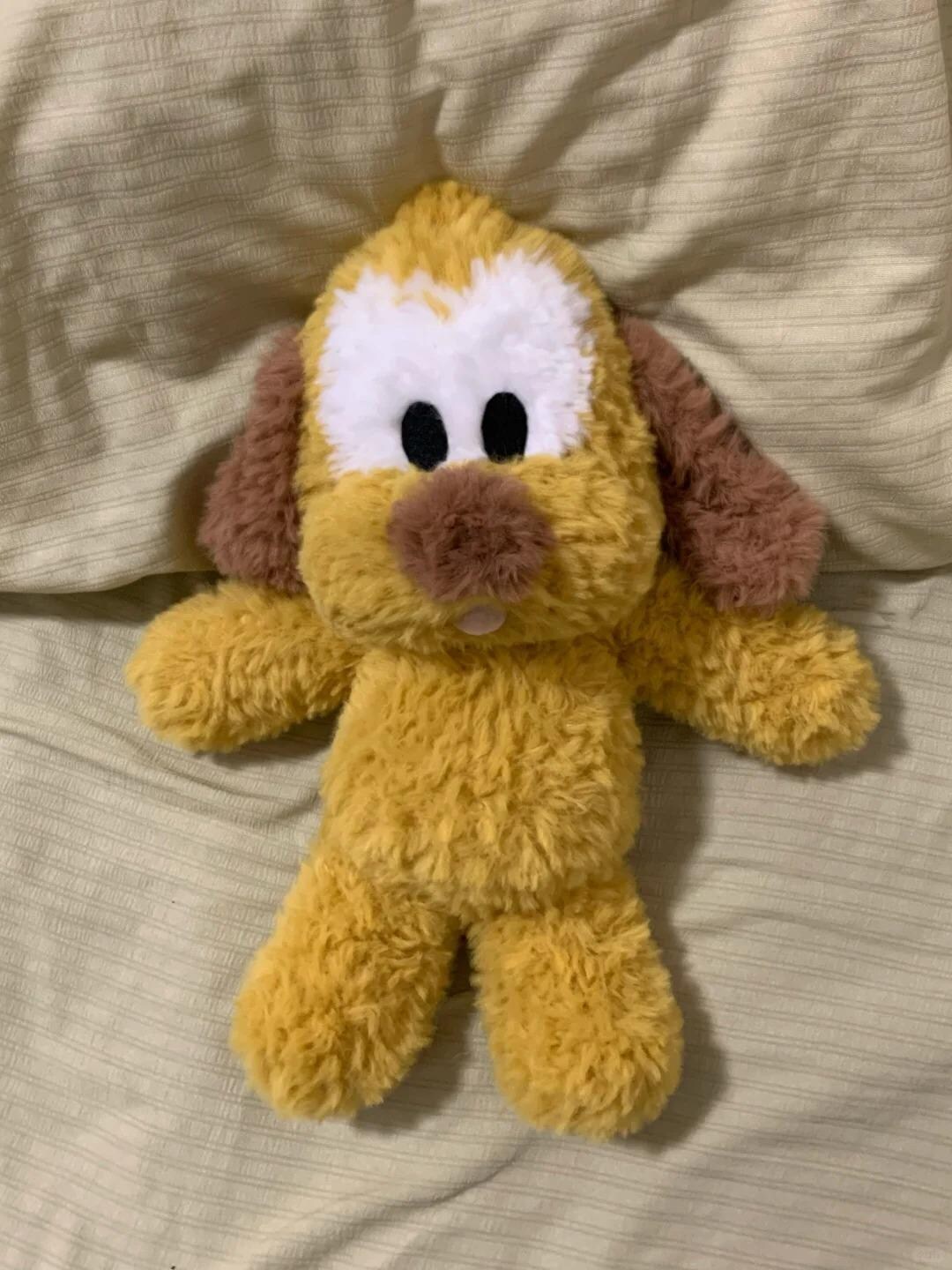 Handmade Fluffy Yellow Dog Plush Toy With Cute Big Eyes - Etsy Australia