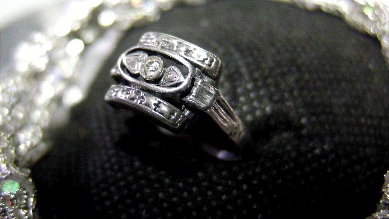 Sterling Silver Ringvintageeye Ringzircon Ring - Etsy