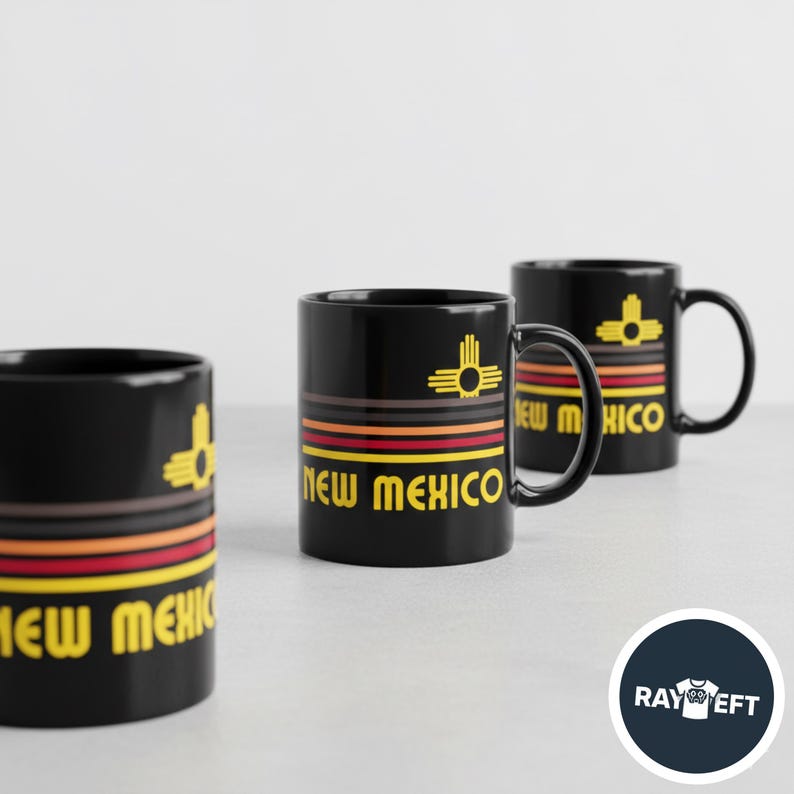 Retro New Mexico Zia SVG - Vintage Sunset Stripes Digital Download - NM ...