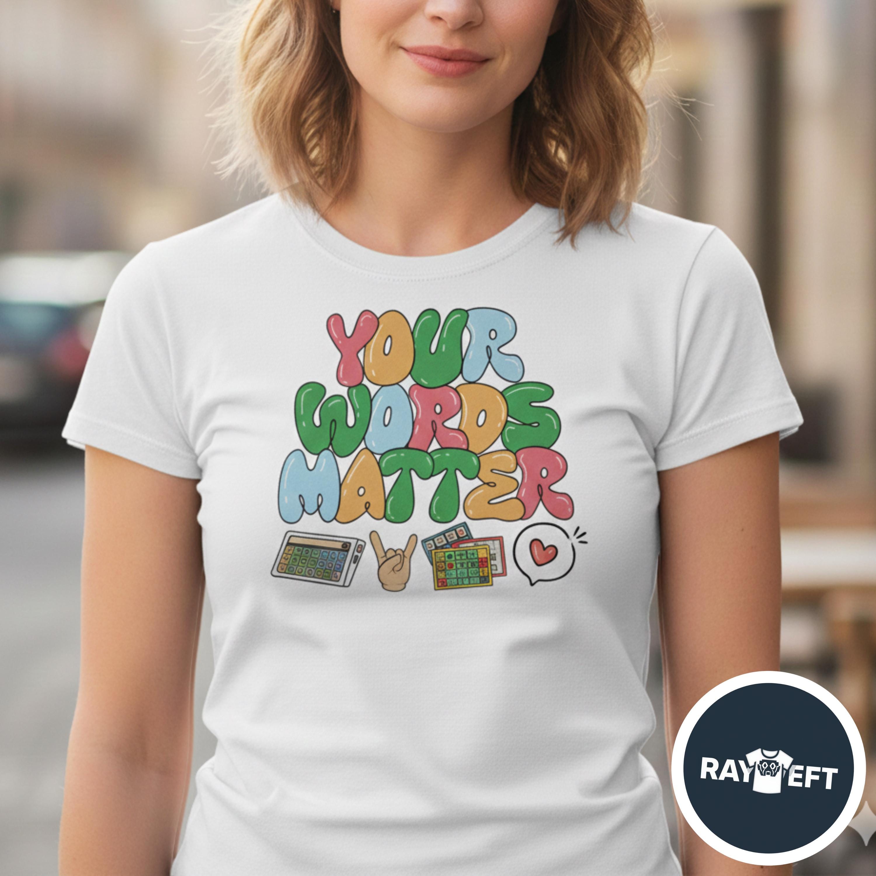 Your Words Matter Digital Download, AAC Awareness PNG, Speech Therapy ...
