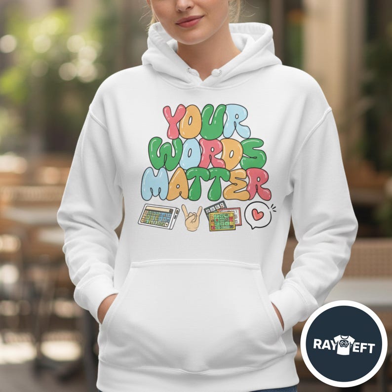 Your Words Matter Digital Download, AAC Awareness PNG, Speech Therapy ...
