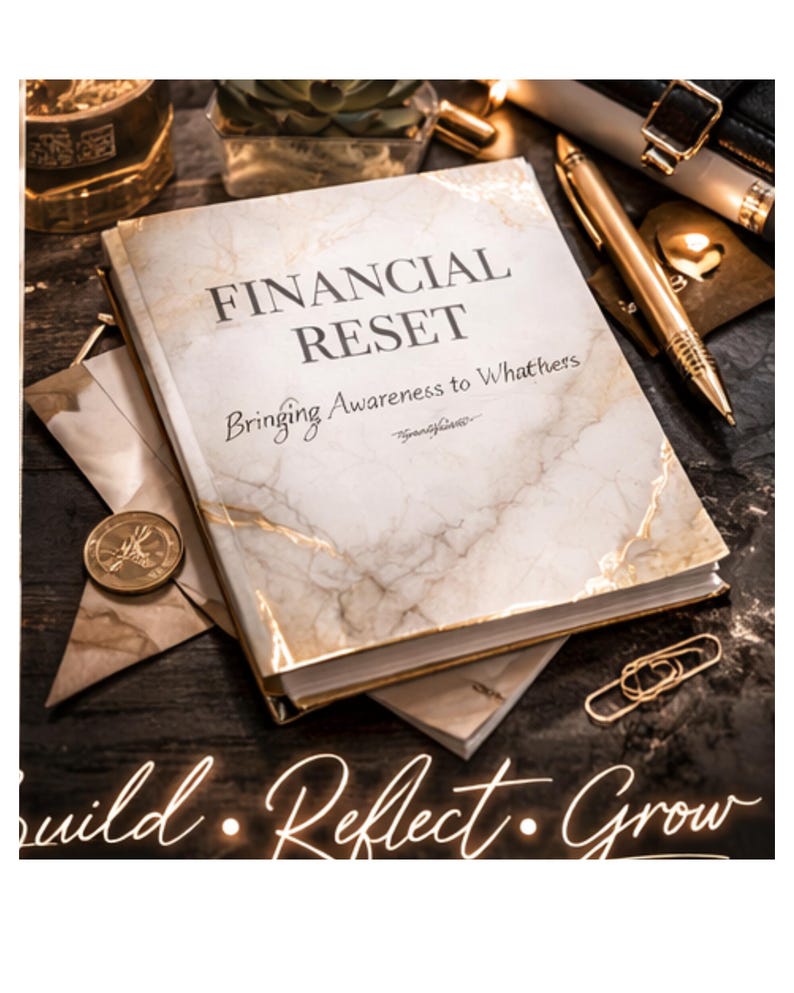 Daily Financial Reset Journal | Minimalist Money Workbook, Budget ...