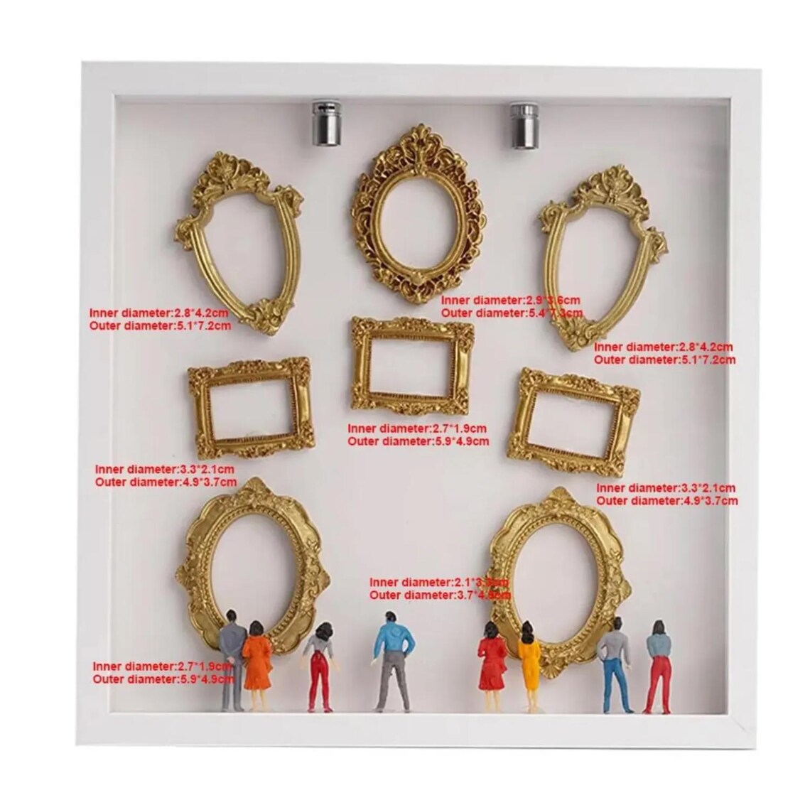 DIY Silhouette Memory Display Kit, Miniature Museum Frame With Custom ...