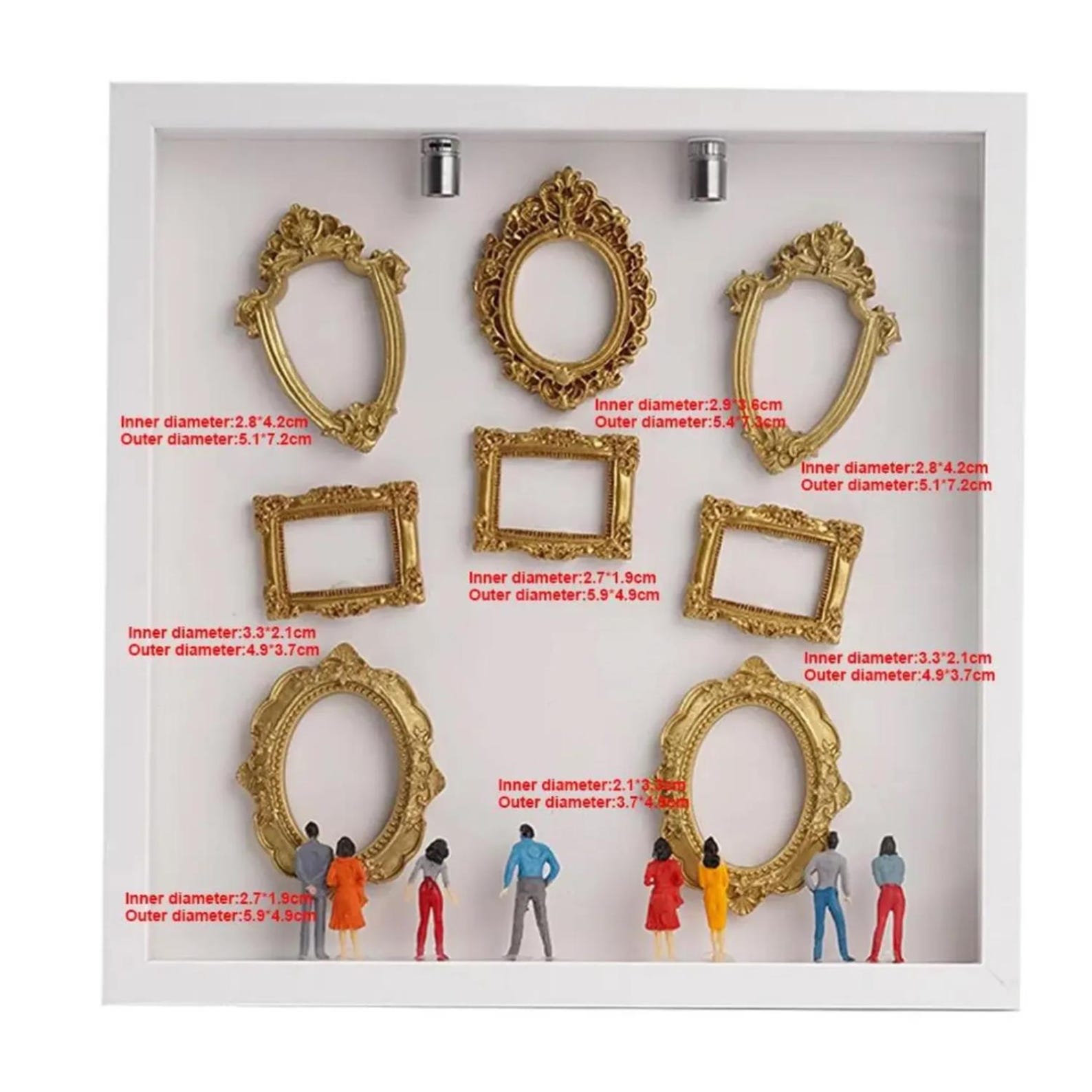 DIY Silhouette Memory Display Kit, Miniature Museum Frame With Custom ...