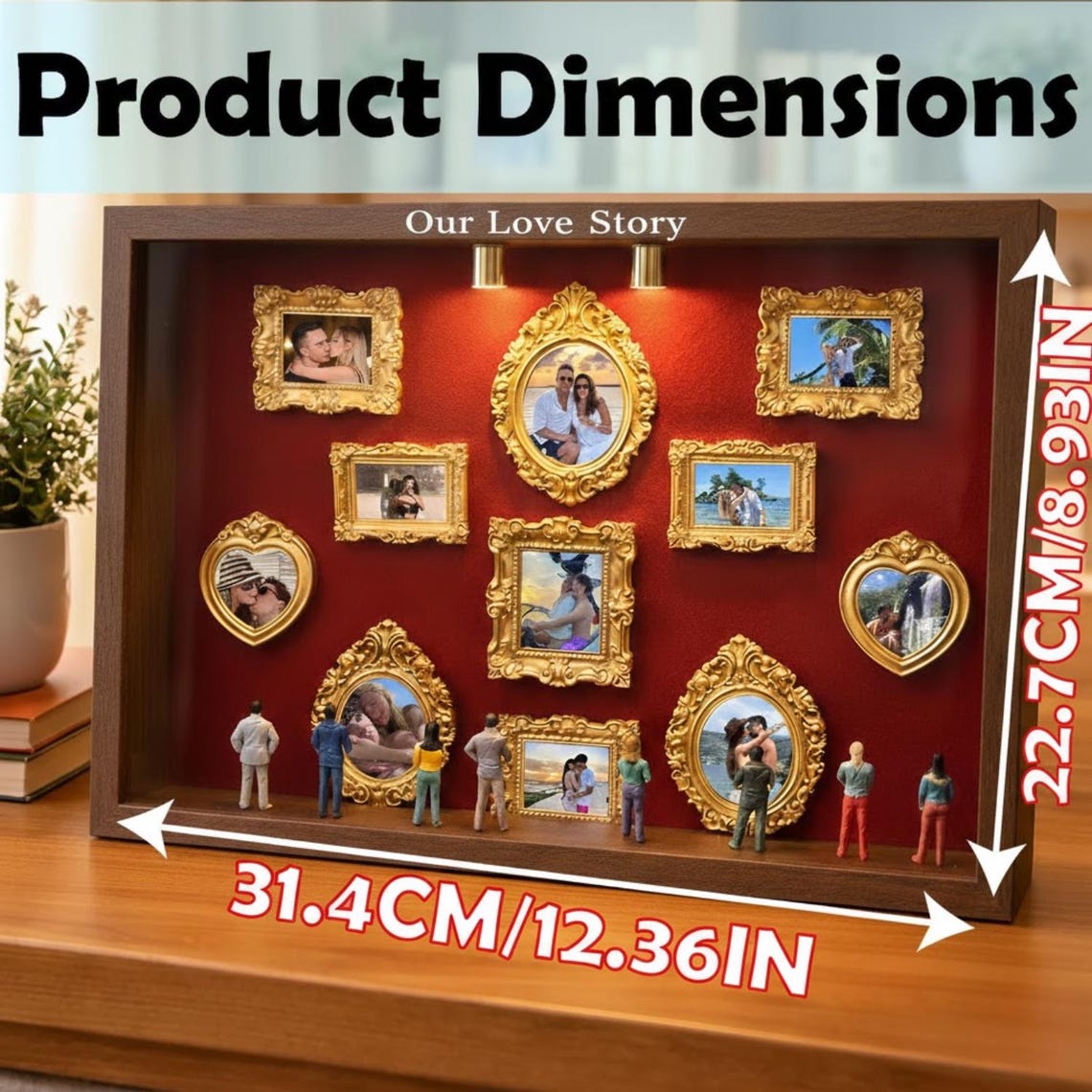 DIY Silhouette Memory Display Kit, Miniature Museum Frame With Custom ...