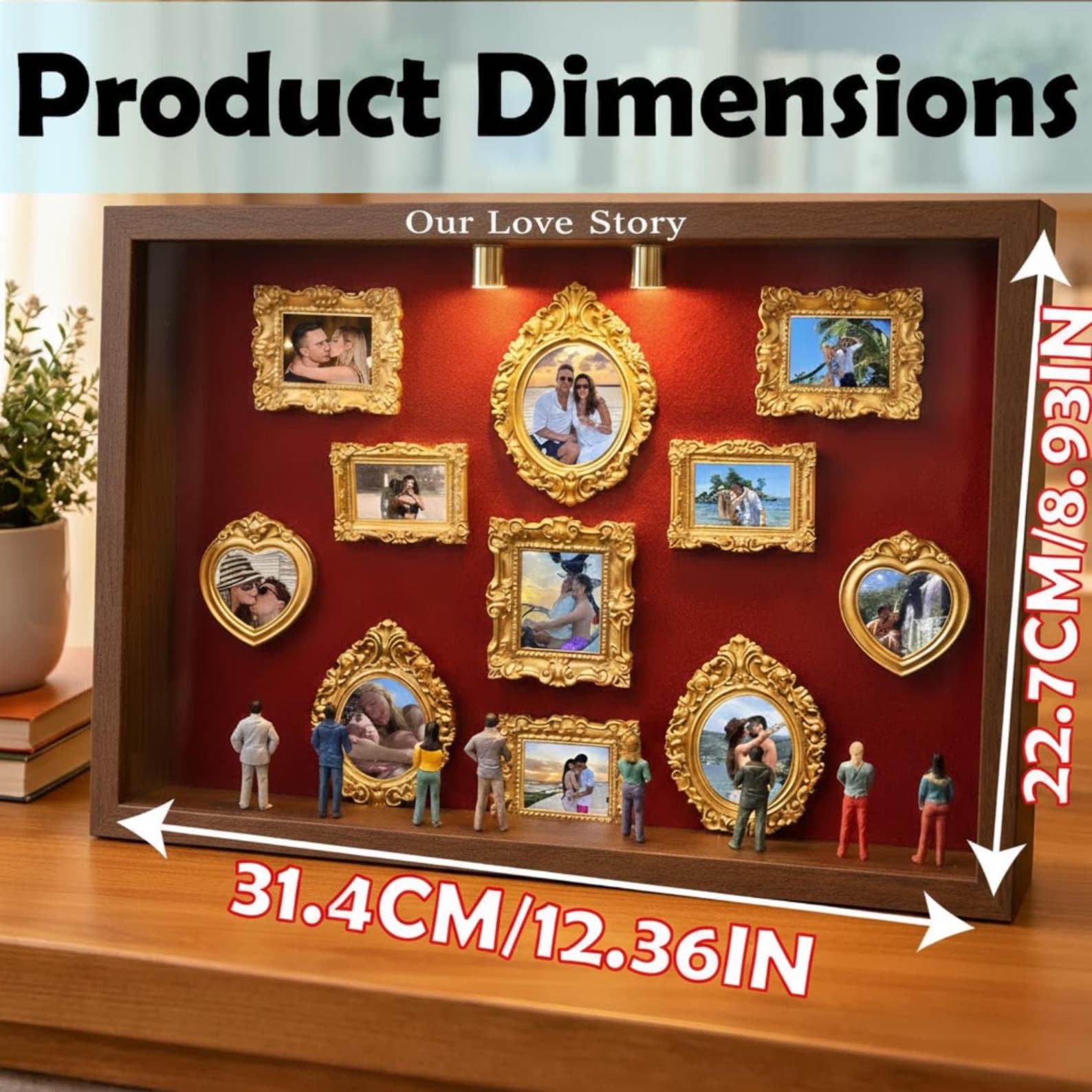 DIY Silhouette Memory Display Kit, Miniature Museum Frame With Custom ...