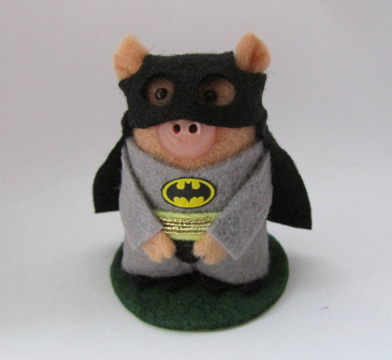 Batman Pig Superhero Superpig Pig Ornament Pig Gift | Etsy