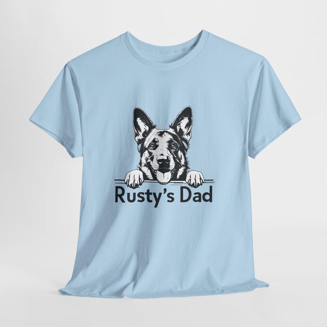 Rusty Dad Dog Tee, Shepherd Peeking Top - Etsy