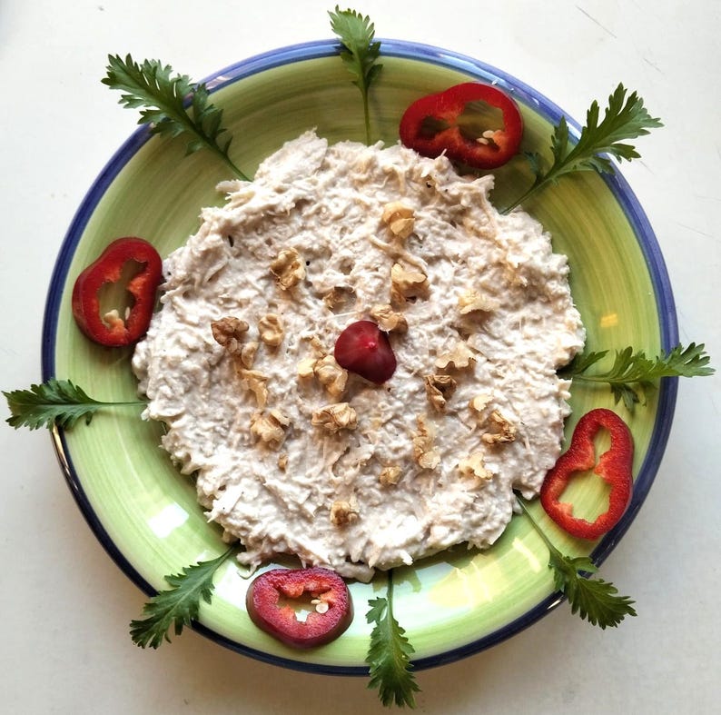 Chicken Tarator, Tahini Chicken Snack, Easy Recipe, Traditional ...