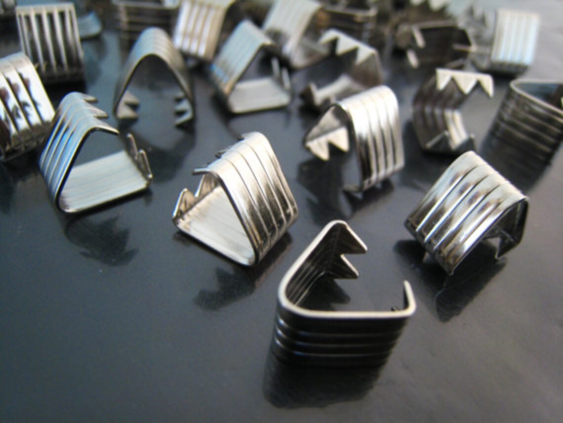 Metal Crimp Ends Without Loop - 10pcs Finding Silver Plated Adjustable ...