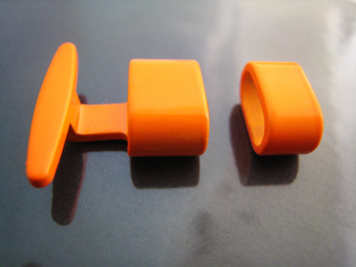 Finding 1 Set Neon Orange Metal T-bar Hook Loop Clasp Buckle | Etsy