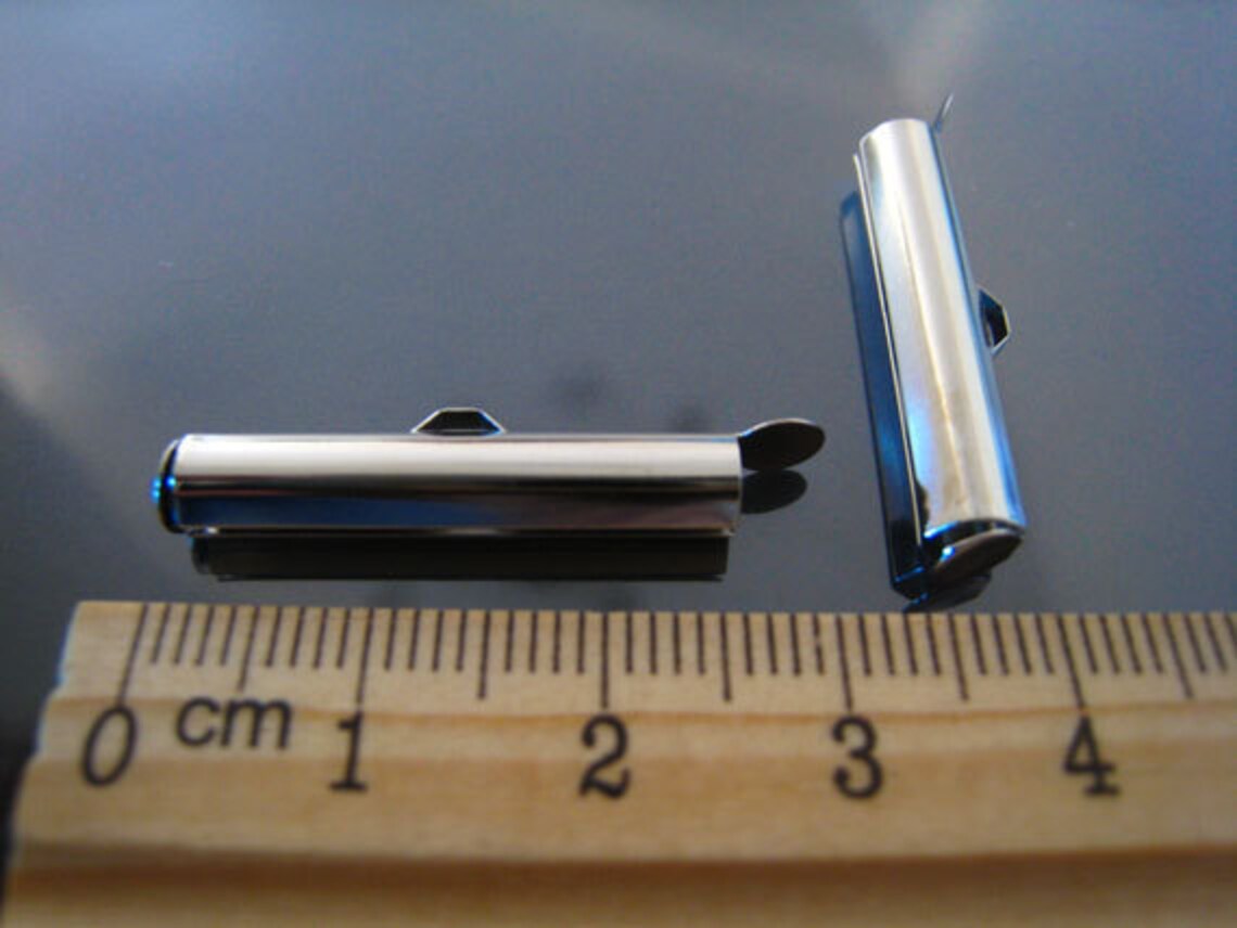 Metal Tube Crimp Connector 10pcs Finding Silver Round Tone - Etsy