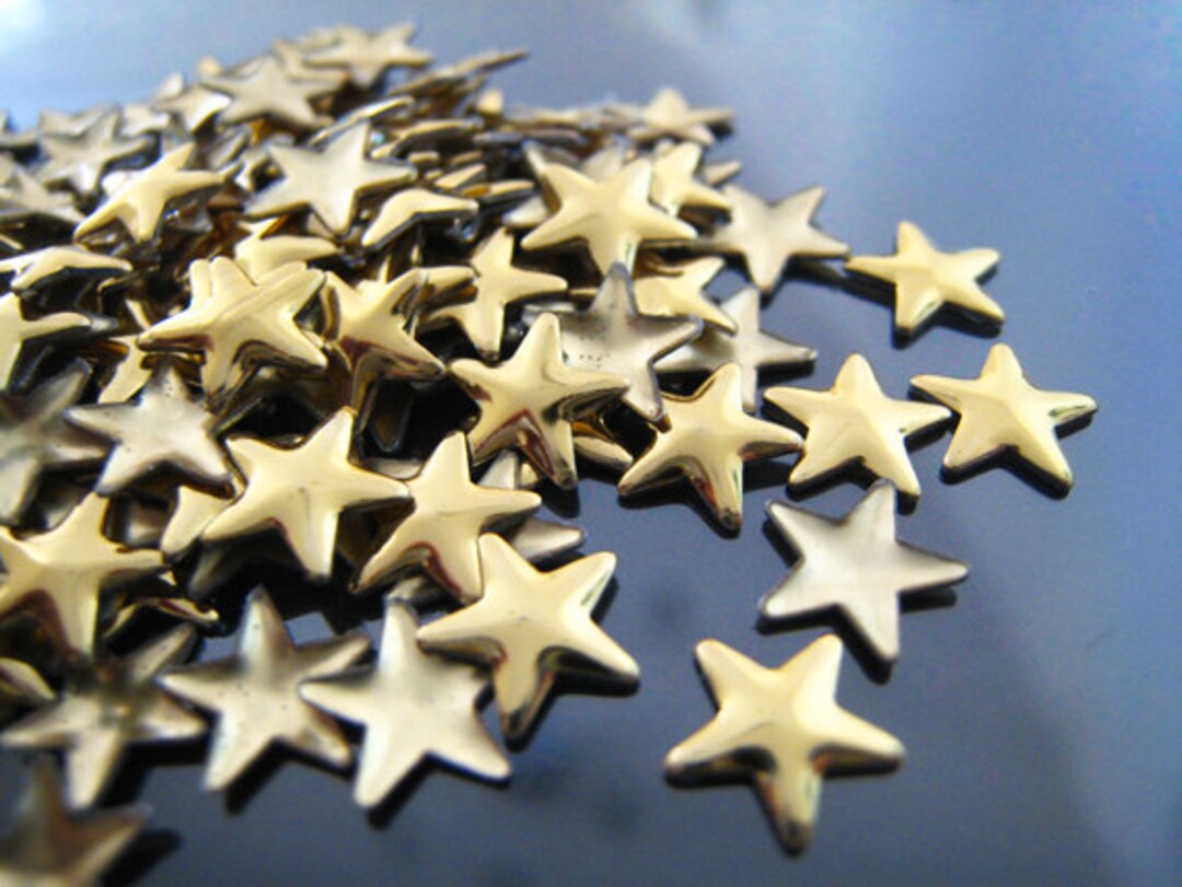 Finding - 20 Pcs Gold Star Rhinestone Flatback Hotfix 8mm - Etsy