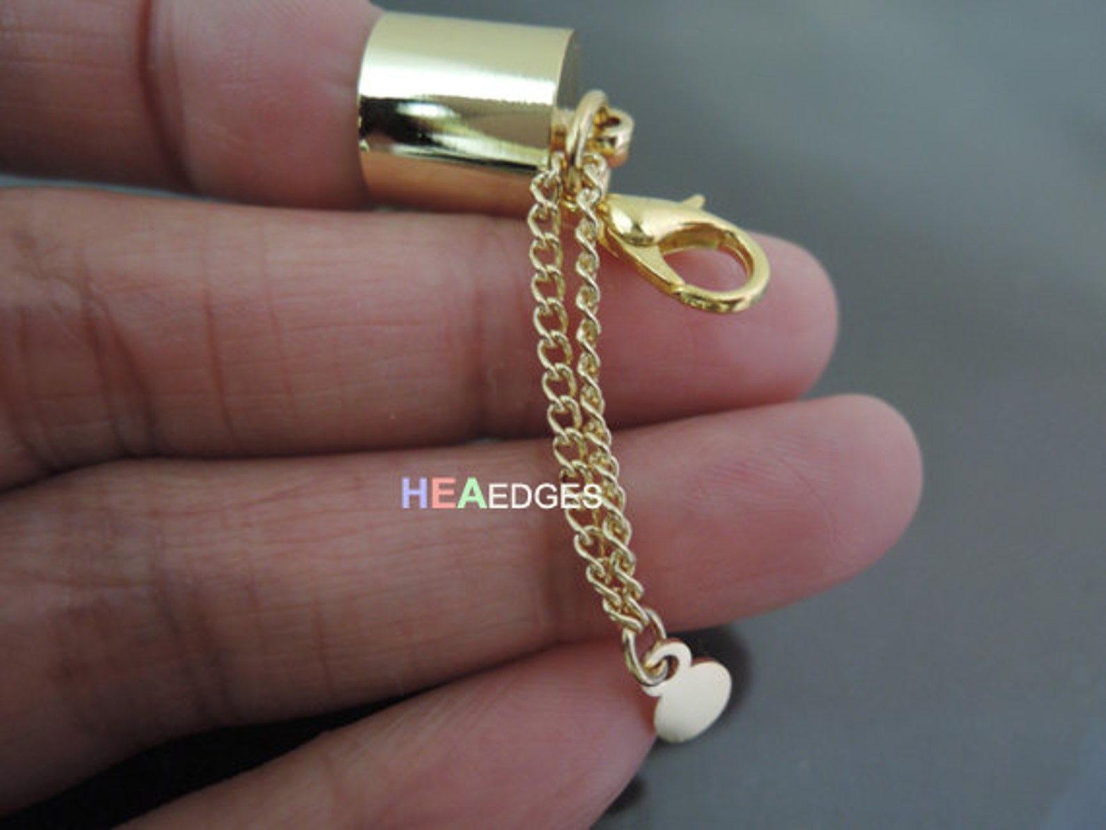 Finding 6 Pcs Gold Little Chain With Small Circle Charm for | Etsy