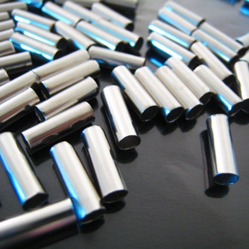 Finding 20 Pcs Silver Straight Round Cylinder Tubes 12mm X - Etsy