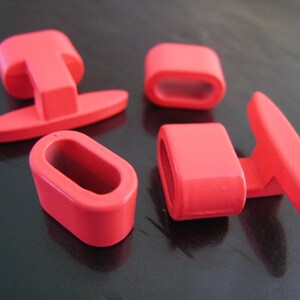 Finding 1 Set Neon Pink Metal T-bar Hook Loop Clasp Buckle Toggle End ...