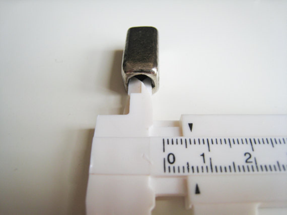 Finding 2 Pcs Silver Heavy Cubic Tubes for Leather Making - Etsy