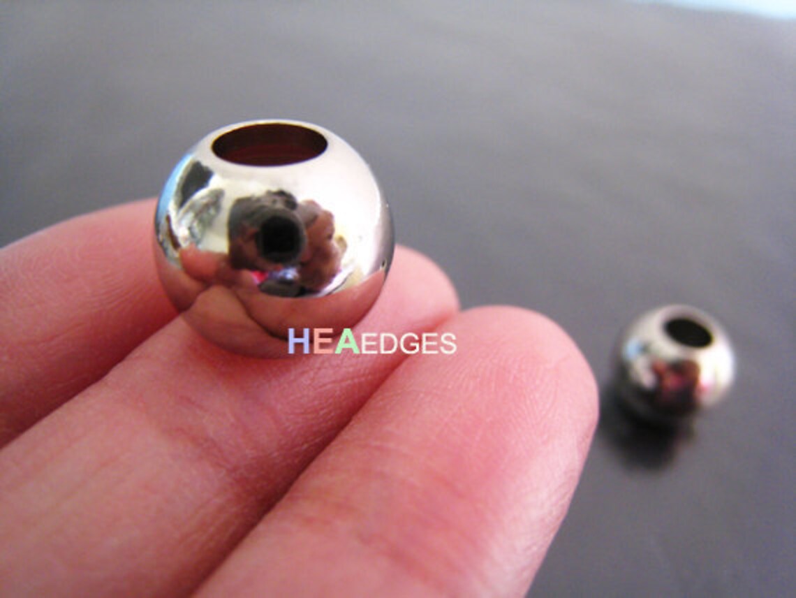 6pcs Silver End Cap 8.5mm and 5.5mm Finding Silver Round - Etsy