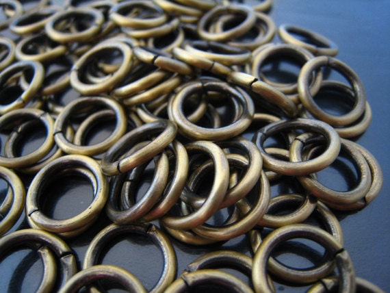 Antique Brass Large Open Jump Rings Finding 20 Pcs 13mm - Etsy
