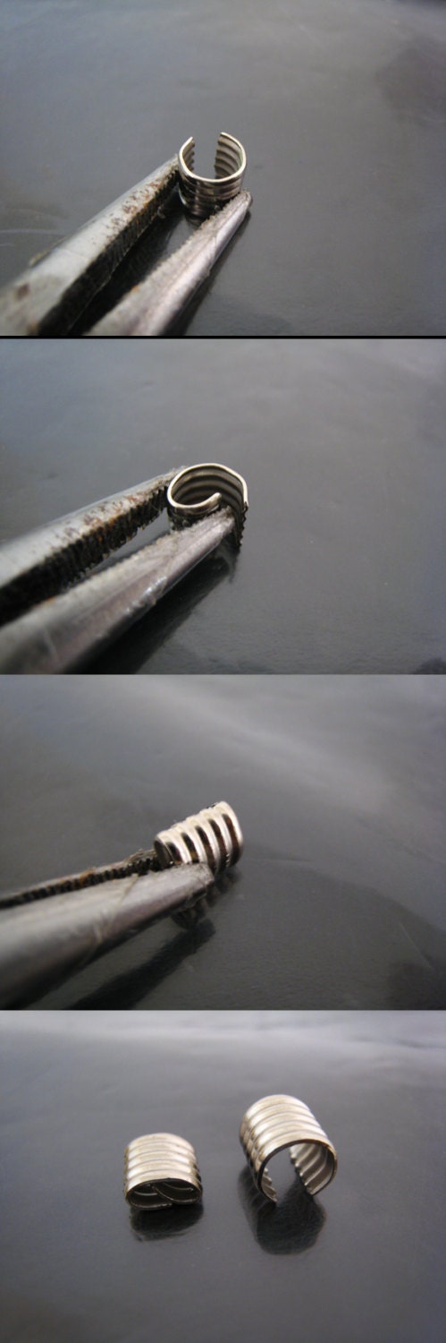 Finding 6 Pcs Silver Plated Small Adjustable Crimp Round | Etsy