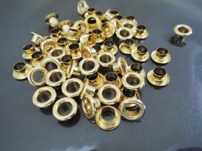 Finding 20 Pcs Gold Round Shaped Eyelet 8mm X 4mm With - Etsy