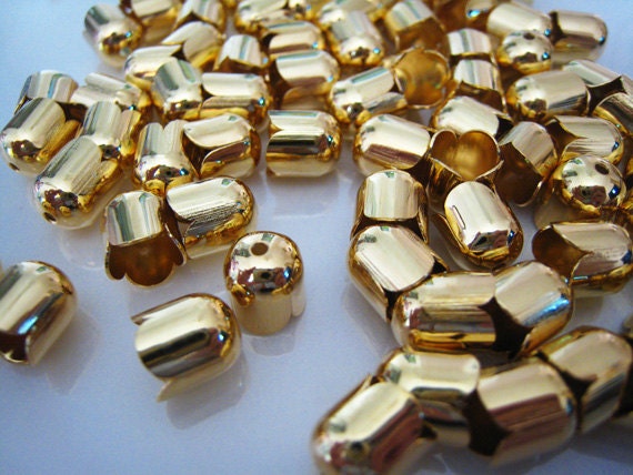 Finding 20 Pcs Gold Round Tone Cord End Buckle Cap 9mm X - Etsy