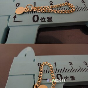 Finding 6 Pcs Gold Little Chain With Small Circle Charm for Jewelry ...