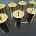 4pcs Gold End Caps 17mm - Findings Gold Plated Very Large Leather Cord ...