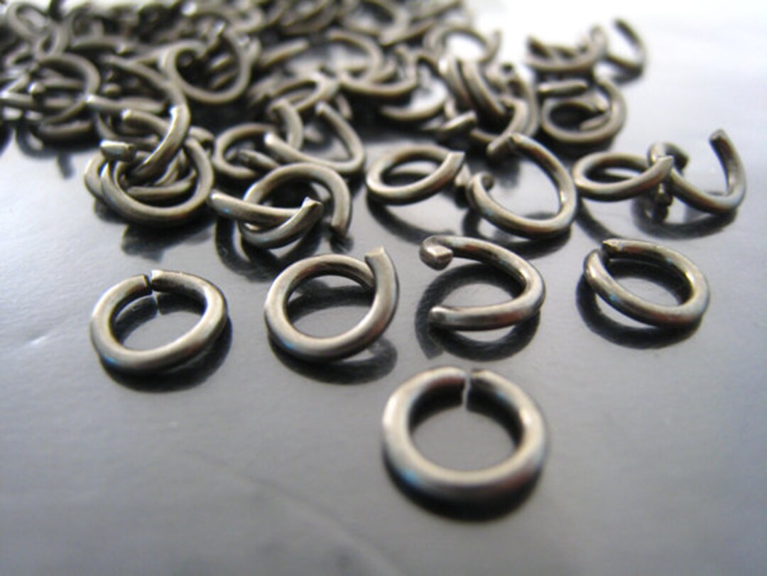 Finding 20 Pcs Black Open Jump Rings 7mm - Etsy