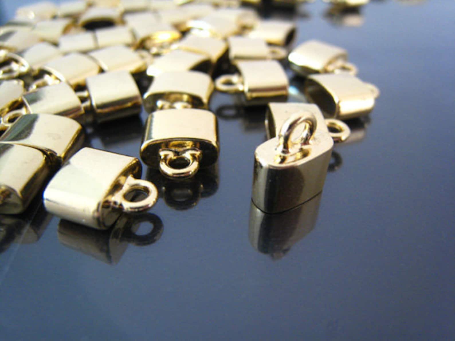 Finding 18 Pcs Gold Leather Cord Ends Small Cap for Round or | Etsy