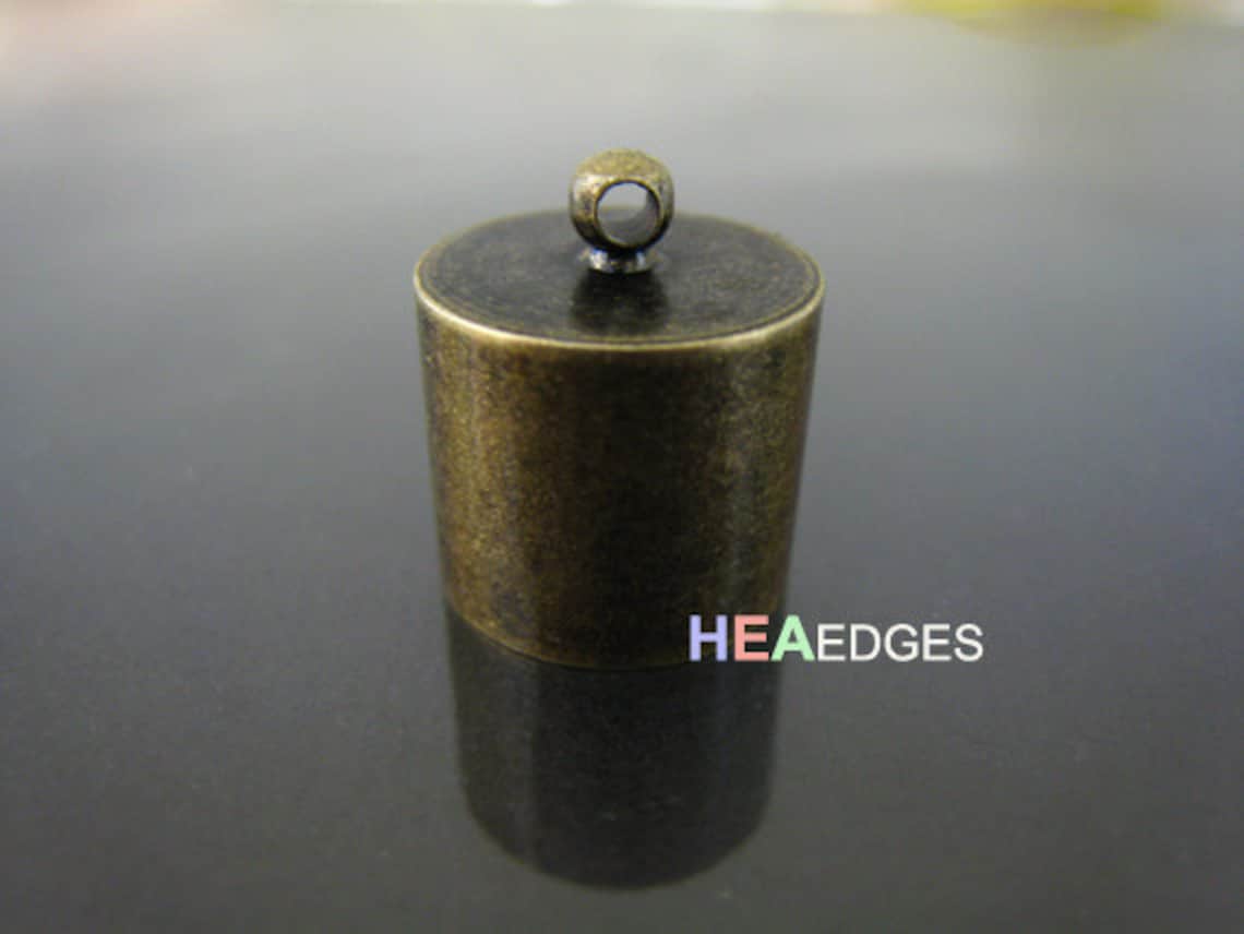 6pcs Antique Brass End Caps 13mm Antique Brass Findings Very - Etsy