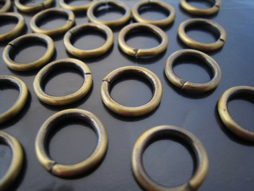 Antique Brass Large Open Jump Rings Finding - 20 Pcs 13mm - Etsy