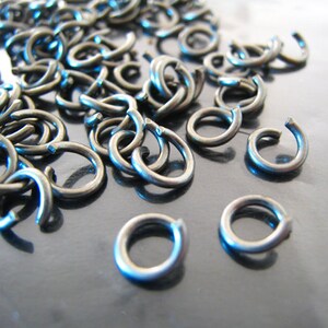 Finding 20 Pcs Black Open Jump Rings 7mm - Etsy