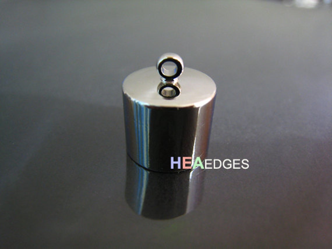 6pcs Silver End Caps 10mm Findings Silver Plated Large - Etsy