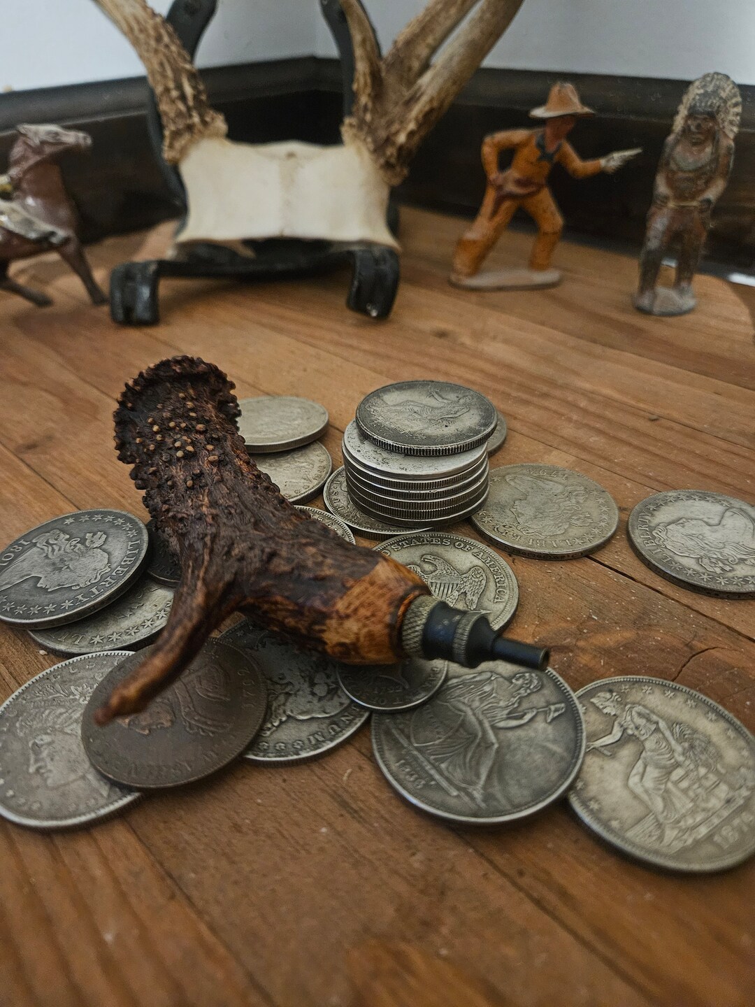 Antler Flintlock Pan Charger With 1809 Half Cent Base - Etsy