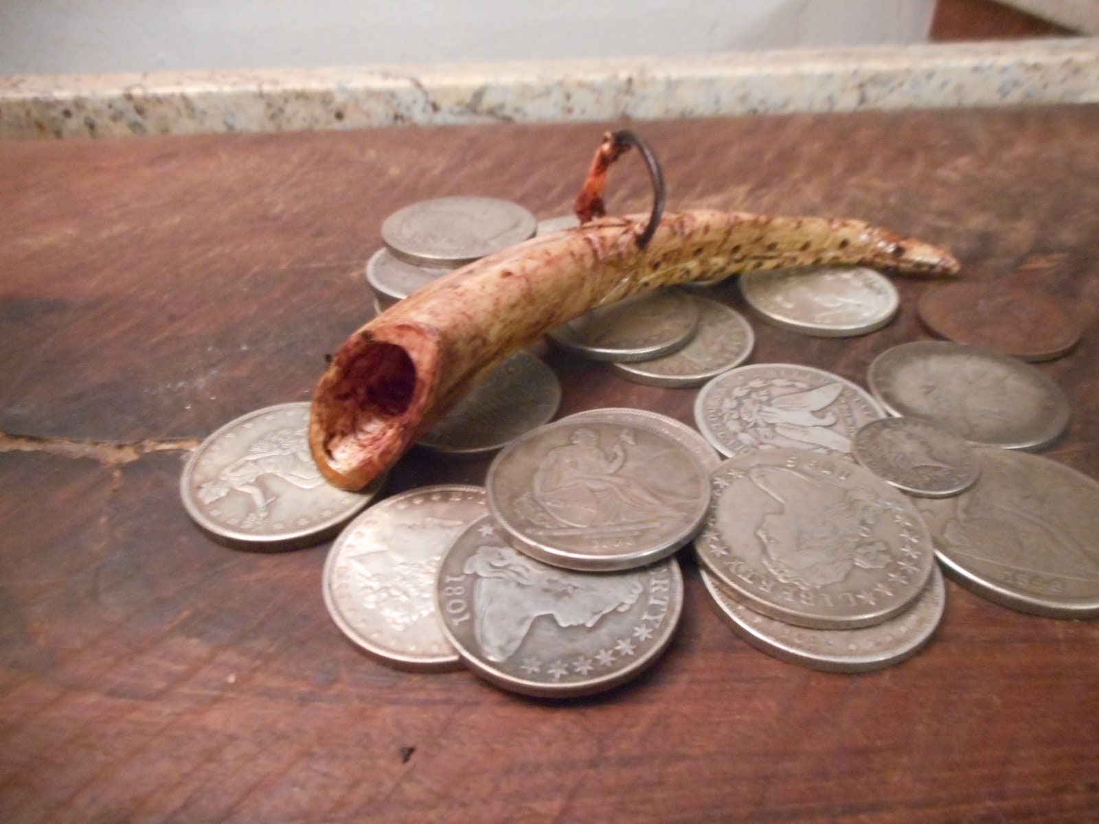 Hand Carved Antler Black Powder Measure Muzzleloading - Etsy