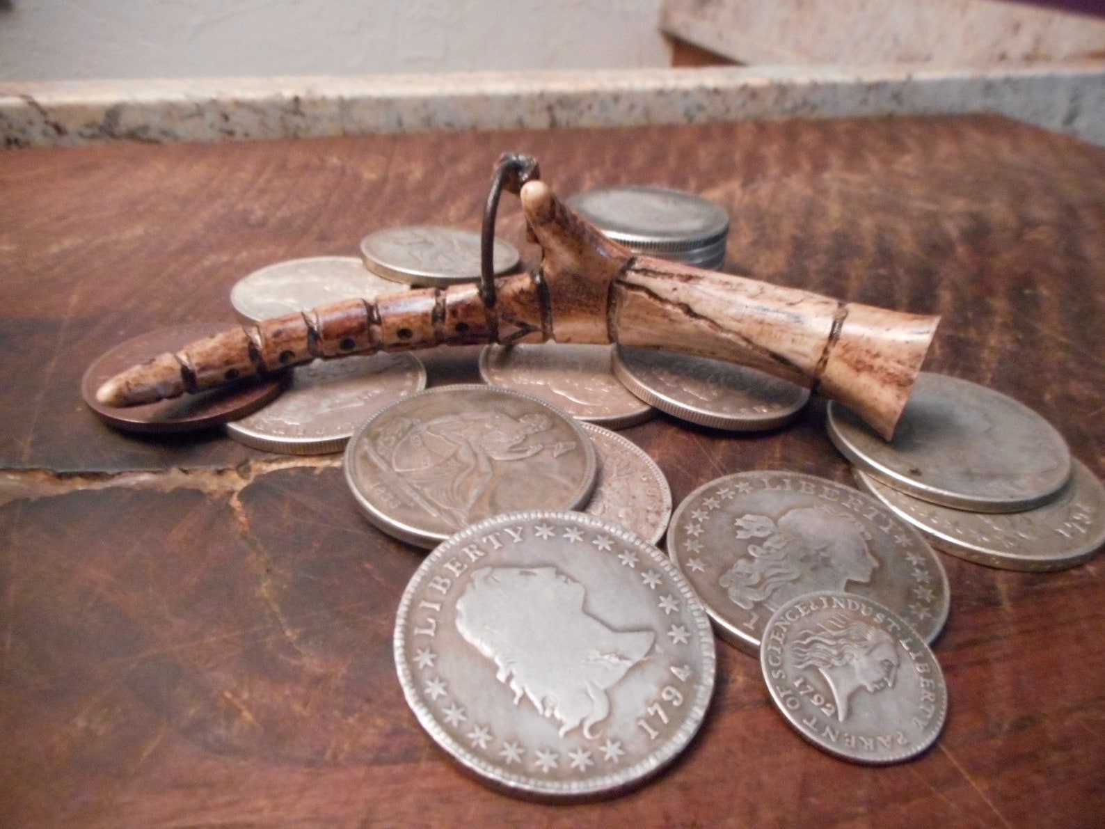 Hand Carved Antler Black Powder Measure Muzzleloading - Etsy