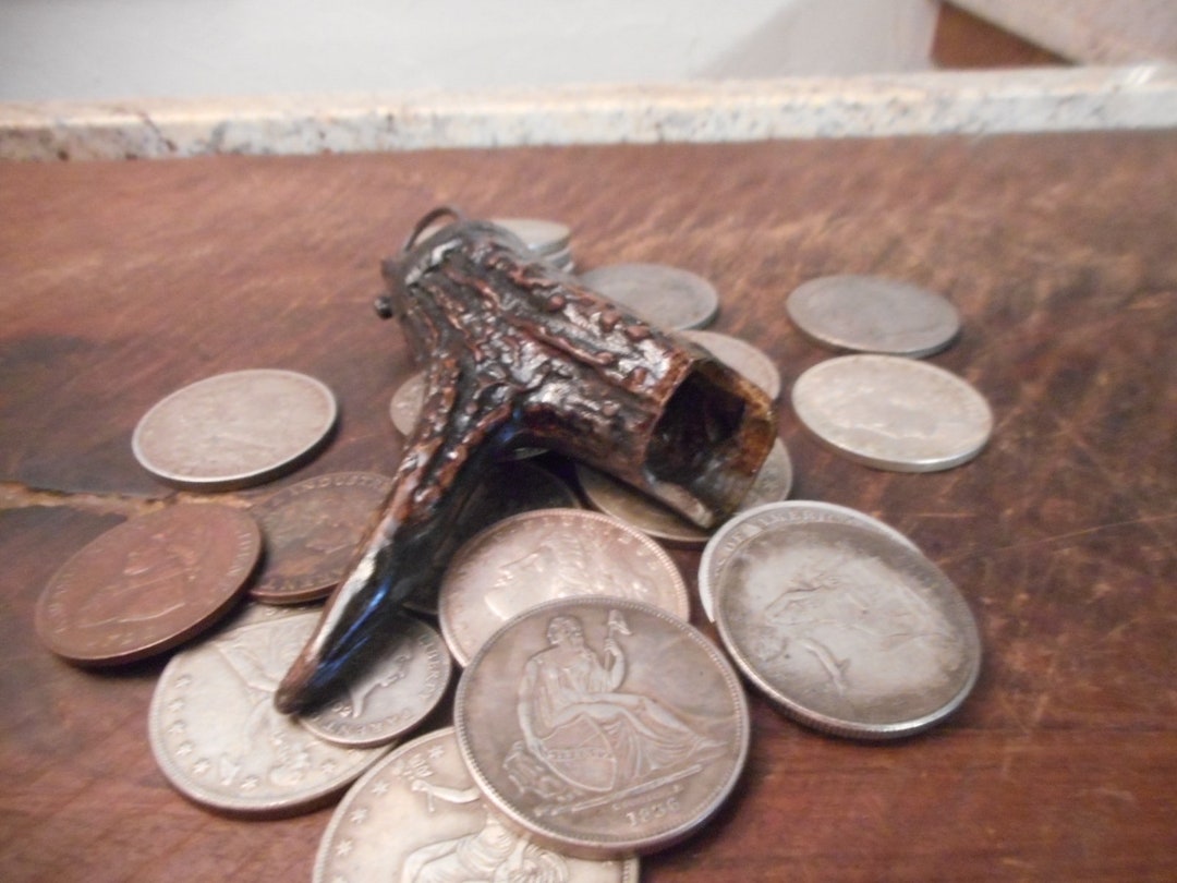 Brow Tine Antler Powder Measure - Etsy