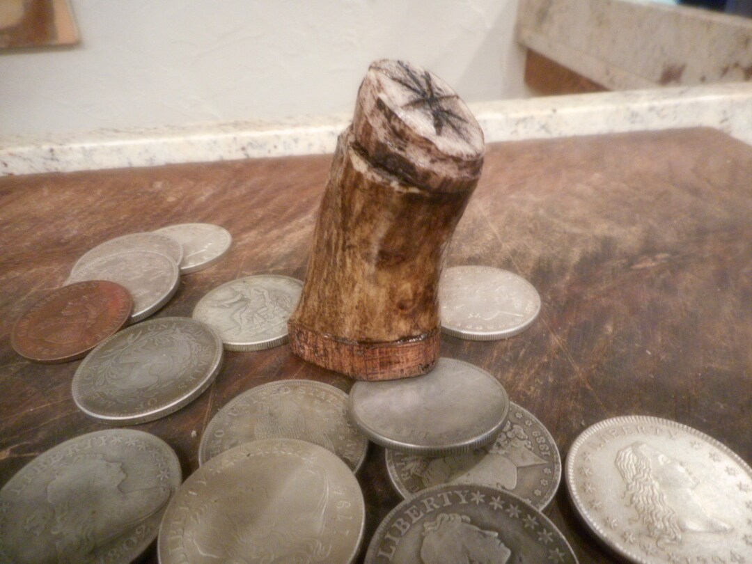 Black Powder Antler Flask - Etsy