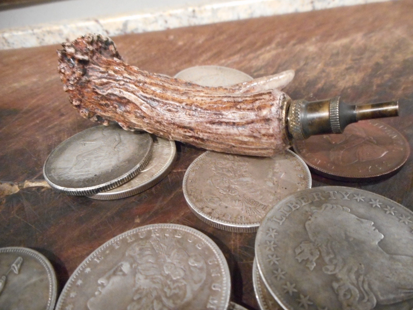Flintlock Pan Charger With Buffalo Nickel Base Antler - Etsy