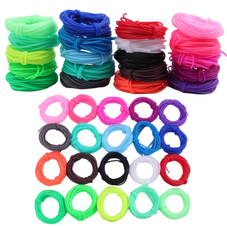 High Quality 5 Meters 2mm Thickness Silicone Tube Rubber Round Cords ...