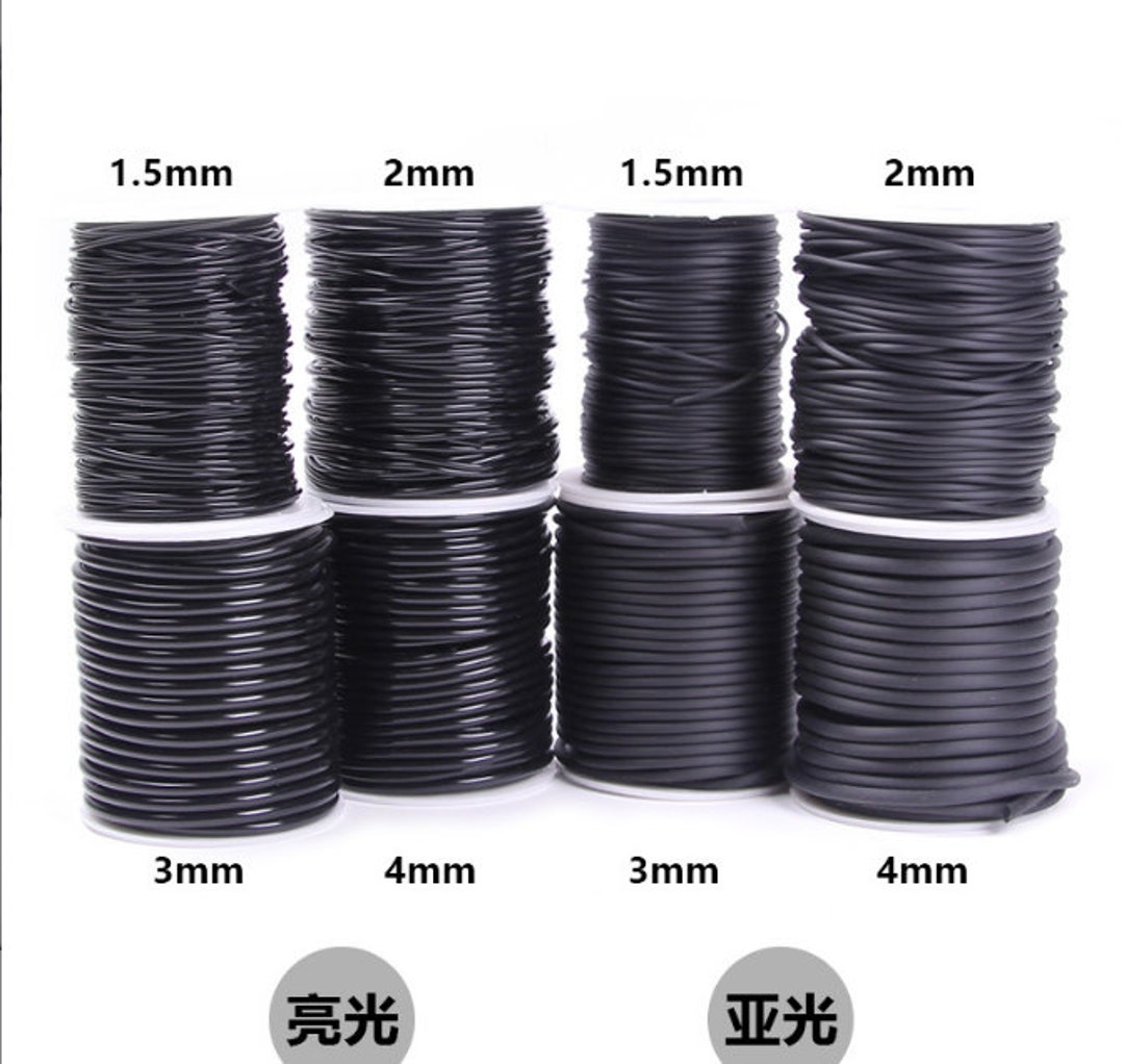 High Quality 1.5mm-4mm Thickness Black Shiny Smooth/matte Rubber Round ...