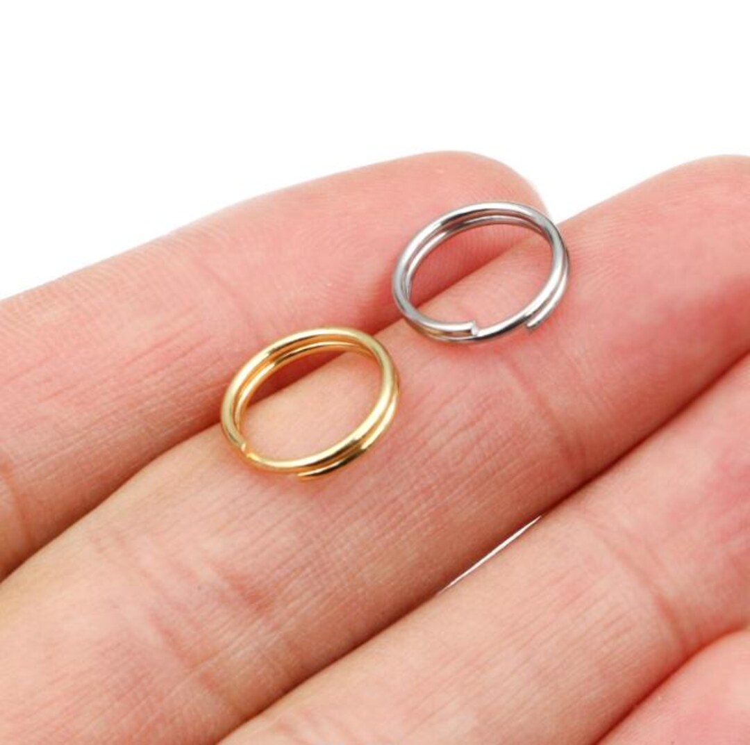 Stainless Steel Materials-- 200pcs 4mm-12mm Silver/gold Split Rings ...