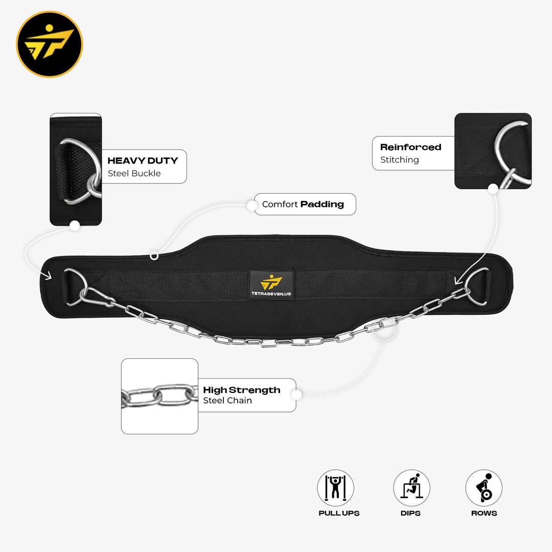 Weightlifting Dip Belt With Steel Chain – for Dips & Pull-ups - Etsy