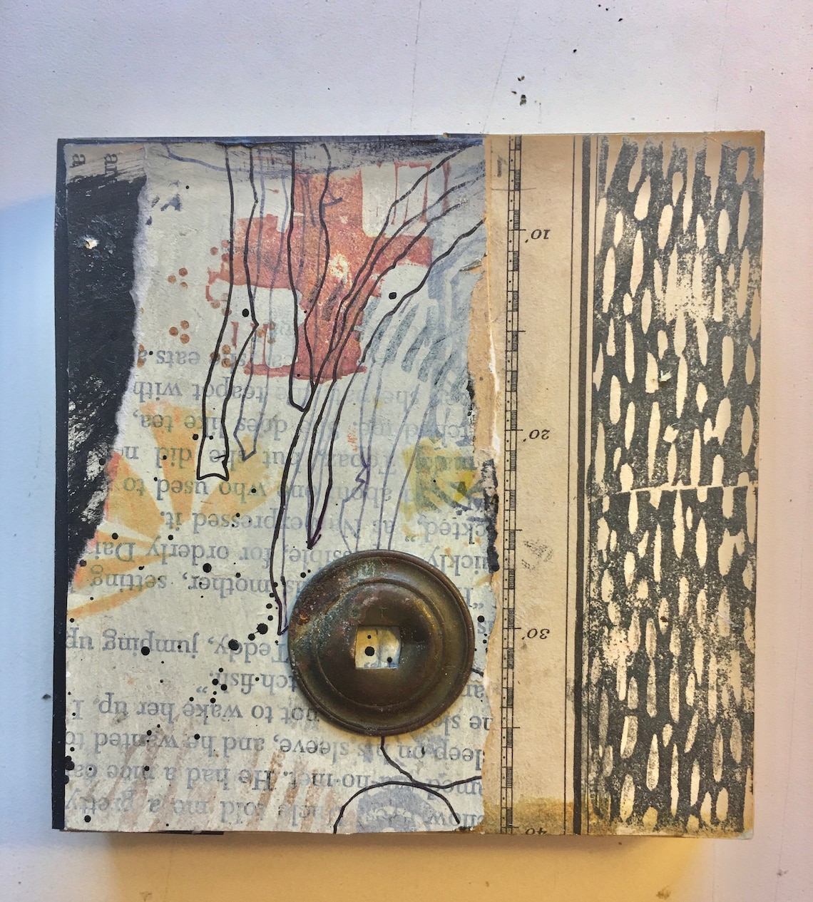 Nine Piece Collage Grid, Mixed Media - Etsy