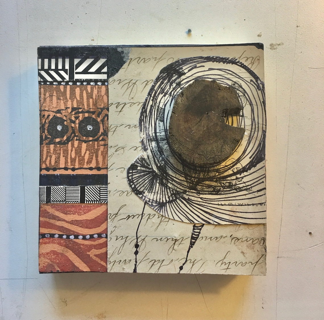 Nine Piece Collage Grid, Mixed Media - Etsy